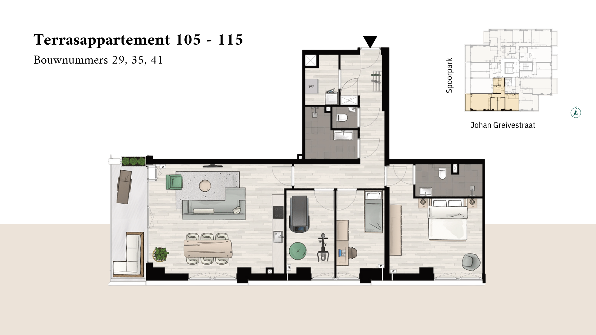 Terrasappartement 105 – 115 - Conrad - VORM